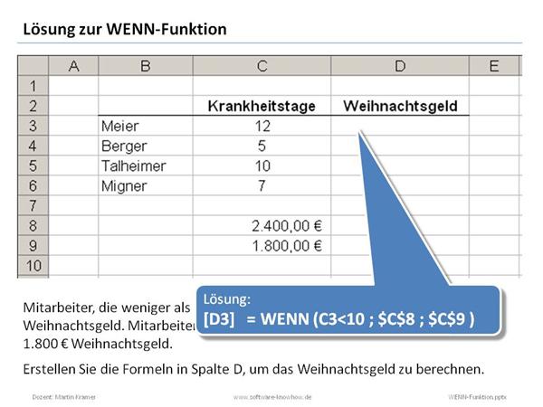 WENN-Funktion mit UND und ODER